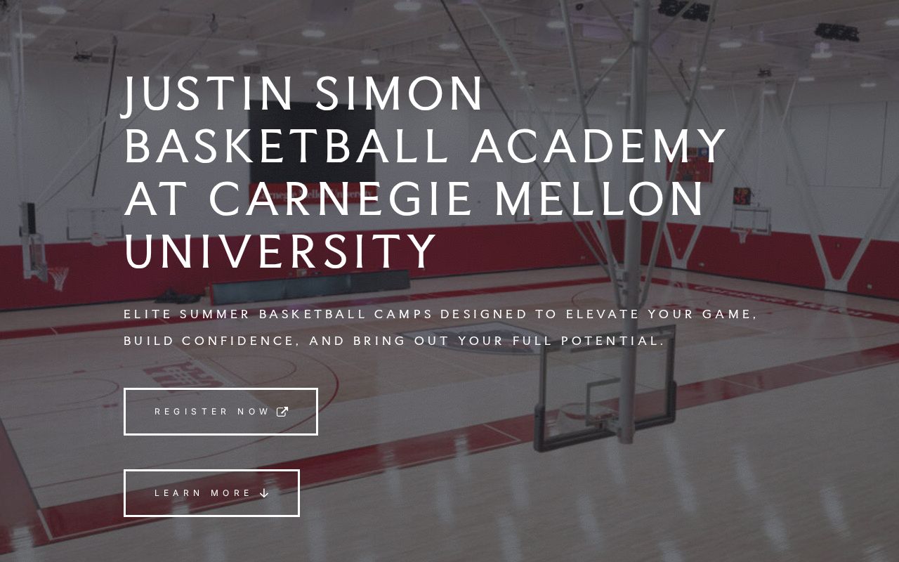 Justin Simon Basketball Academy at Carnegie Mellon University